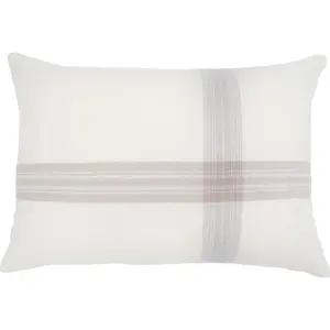 POM POM AT HOME Geneva Big Pillow - Ivory/ Taupe