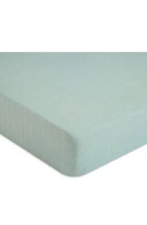 CRANE BABY Cotton Muslin Fitted Crib Sheet - Green