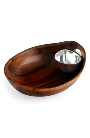 NAMBE Portables Wood Chip & Dip Set - Brown