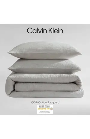 Calvin Klein Textured Cotton Duvet & Shams Set