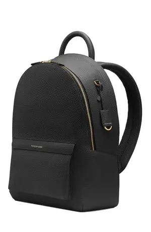 MAISON DE SABRE Leather Backpack - Black Caviar