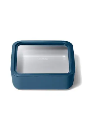 CARAWAY 10-cup Glass Food Storage Container - Navy