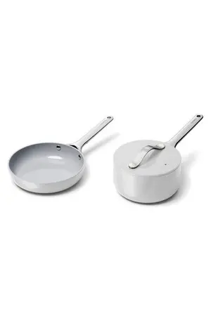 CARAWAY Nonstick Ceramic Mini Fry Pan & Sauce Pan Set - Gray