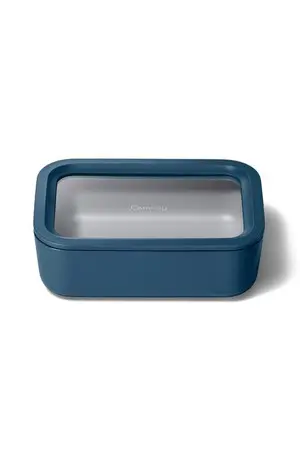 CARAWAY 6.6-cup Glass Food Storage Container - Navy