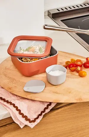 CARAWAY 4.4-cup Glass Food Storage Container - Mist