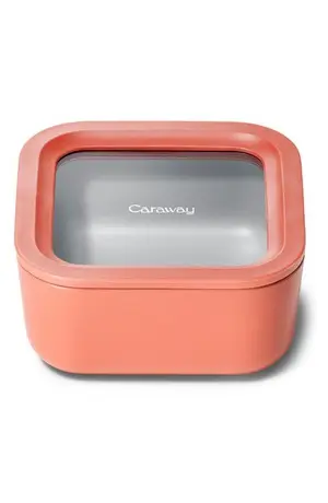 CARAWAY 4.4-cup Glass Food Storage Container - Perracotta