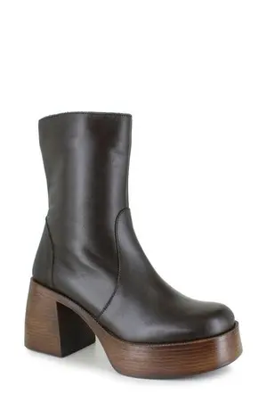 Women's Stacked Heel Platform Booties