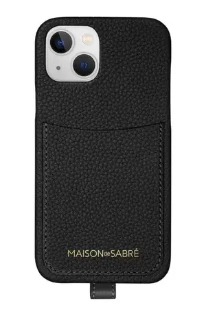 MAISON DE SABRE Sling Phone Case - Black Caviar