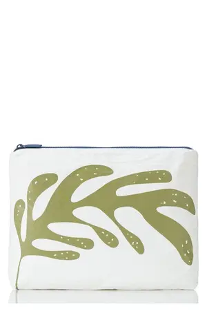 ALOHA COLLECTION Aloha Collection Medium Zip Pouch Olive