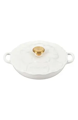 LE CREUSET Petal Signature Braiser White
