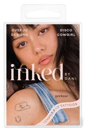 INKED BY DANI Disco Cowgirl Temporary Tattoos