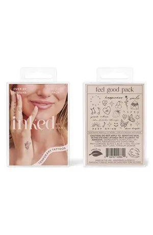 INKED BY DANI Feel Good Temporary Tattoos - Black