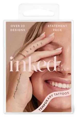INKED BY DANI Statement Temporary Tattoos - Black