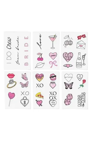 INKED BY DANI Bachelorette Babe Temporary Tattoos - Multi