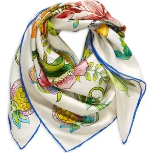 Echo Sunkissed Silk Square Scarf - Cream