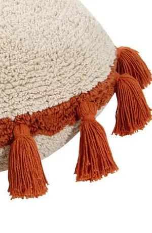 LORENA CANALS Terracotta Tassel Cushion