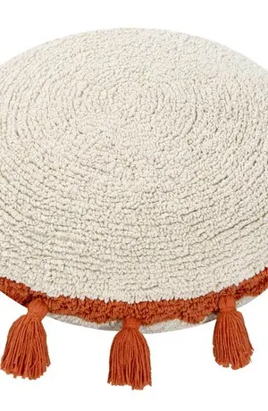 LORENA CANALS Terracotta Tassel Cushion