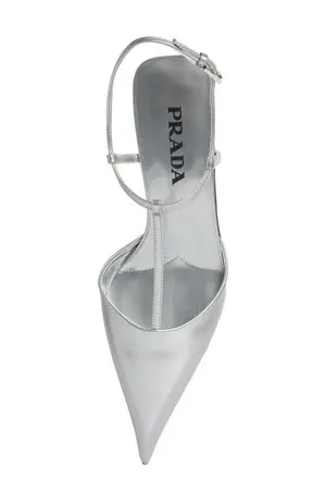 Prada Modellerie Pointed Toe Kitten Heel Pump
