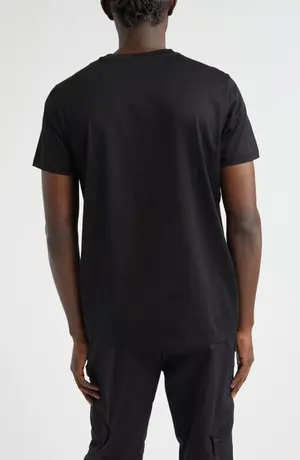 Moncler Logo Cotton T-shirt - Black