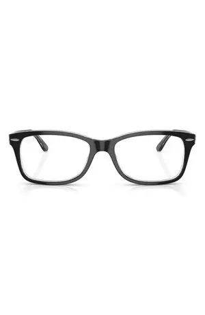 Ray-ban 53mm Square Eyeglasses - Black