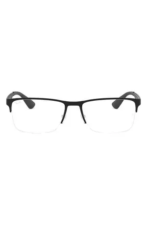 Ray-ban 54mm Rectangle Eyeglasses - Matte Black
