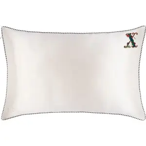 Slip Embroidered Pure Ilk Queen Pillowcae At Nordtrom - X