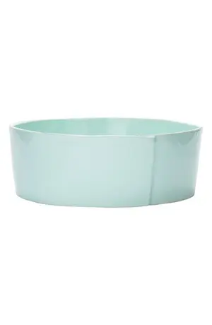VIETRI Lastra Serving Bowl - Aqua - Large