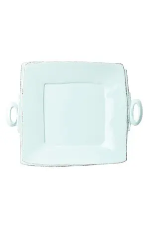 VIETRI Lastra Square Platter - Aqua