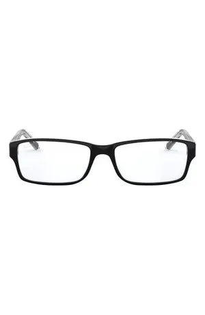 Ray-ban 54mm Rectangular Eyeglasses - Black