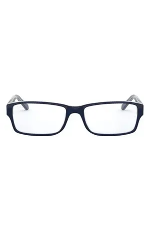 Ray-ban Ray-Ban 54mm Rectangular Eyeglasses Transparent Grey