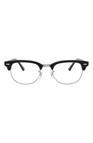 Ray-ban 53mm Square Clubmaster Eyeglasses - Black