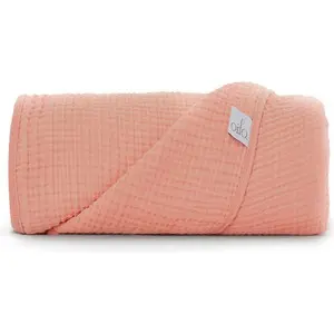 OILO Organic Cotton Muslin Throw Blanket - Rose