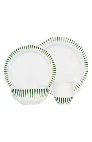JULISKA Sitio Stripe 4-piece Place Setting - Basil