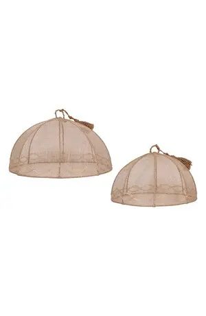 JULISKA Tuileries Garden Set Of 2 Food Covers - Natural
