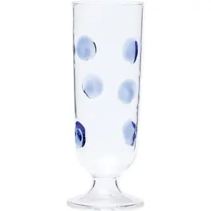 VIETRI Drop Champagne Glass - Blue