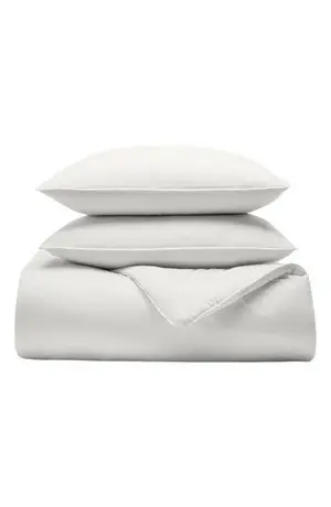 BOLL & BRANCH Organic Cotton Comforter & Sham Set - White