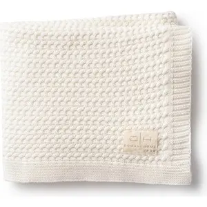 DOMANI HOME Herringbone Knit Baby Blanket - Cream