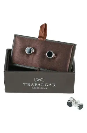 Trafalgar Sutton Onyx Shirt Studs