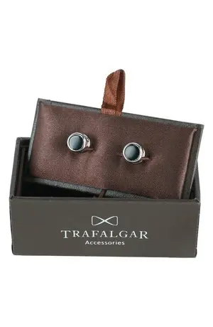 Trafalgar Sutton Onyx Shirt Studs