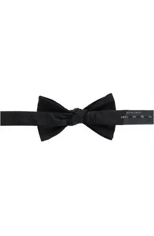 Trafalgar Banbury Paisley Silk Bow Tie - Black