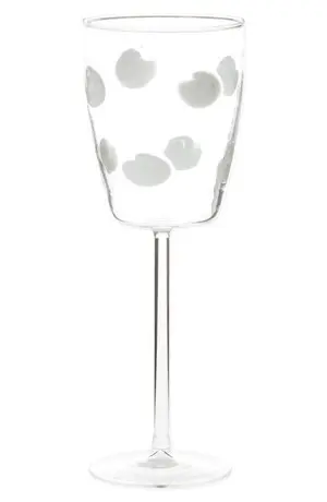 VIETRI Drop Wine Glass - White