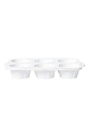 VIETRI Lastra Stoneware Muffin Tray - White