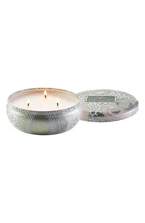 Voluspa Vanilla 3-wick Tin Candle - Tahitian Coconut