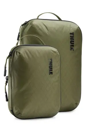Thule Two-Piece Compression Packing Cube Luggage Set Soft Green