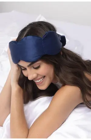 NODPOD Silk & Velvet Weighted Sleep Mask - Sapphire