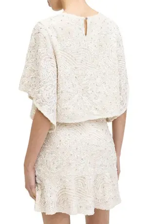 ALLSAINTS Ivy Bead & Sequin Top