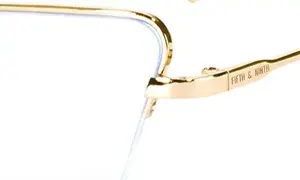 FIFTH & NINTH Aston Blue Light Blocking Glasses - Gold