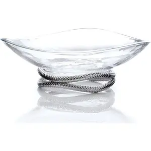 NAMBE Braid' Centerpiece Bowl - Silver
