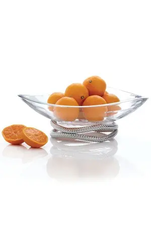 NAMBE Braid' Centerpiece Bowl - Silver