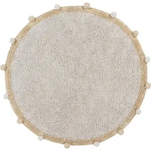 LORENA CANALS Bubbly Washable Cotton Area Rug Natural Honey